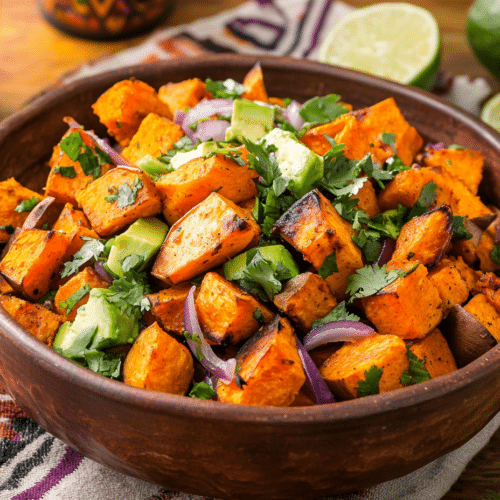 Zesty Peruvian Sweet Potato Salad with Lime and Cilantro