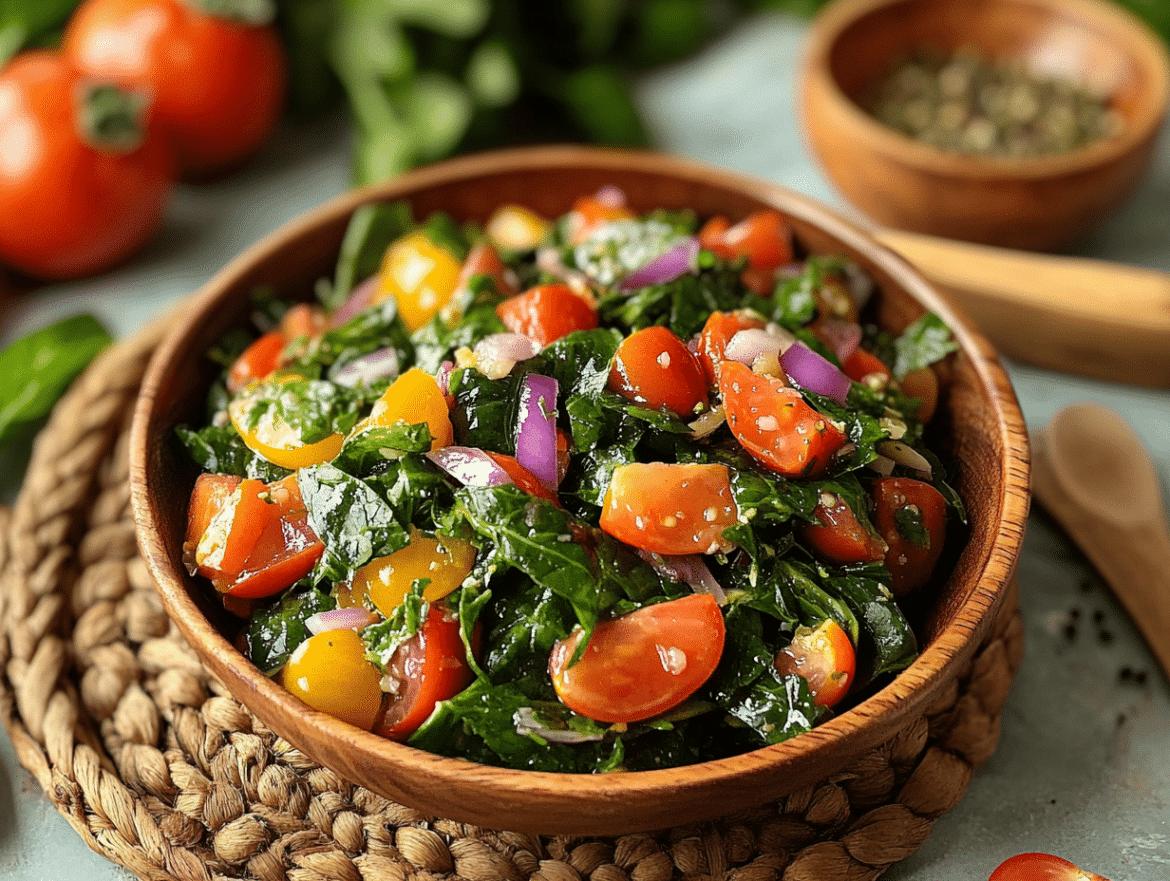 Fresh and Zesty Filipino Kamote Tops Salad Delight