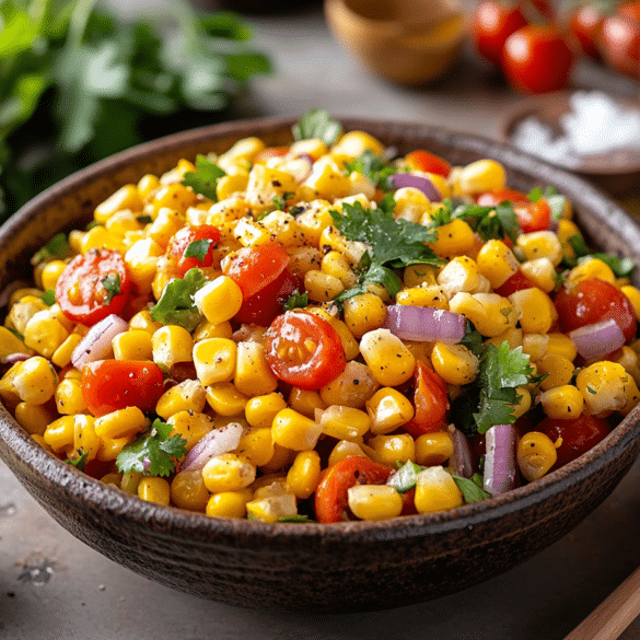 Vibrant Peruvian Sweet Corn Salad Bursting with Flavor