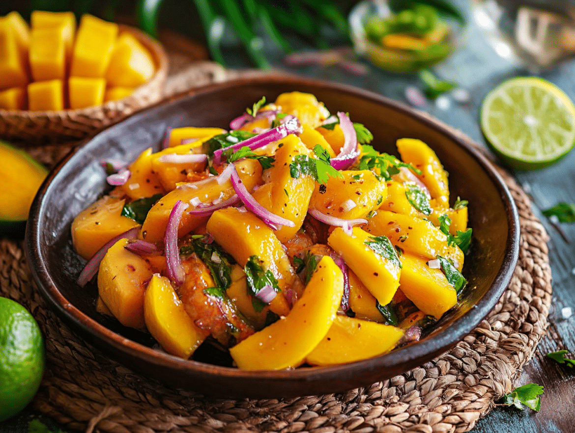 Tangy Green Mango Salad with Shrimp Paste Delight