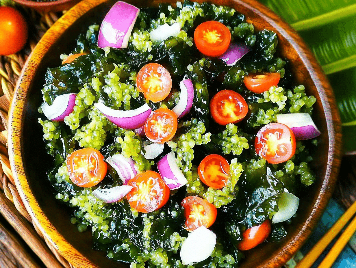 Crisp Sea Grapes Salad: A Taste of Philippine Coastal Cuisine